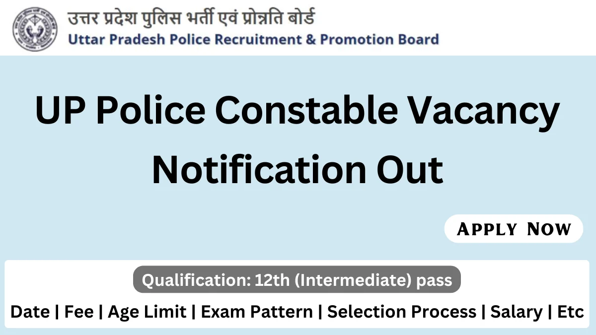UP Police Constable Recruitment 2026 - 32,679 Vacancies - Rojgar Warrior