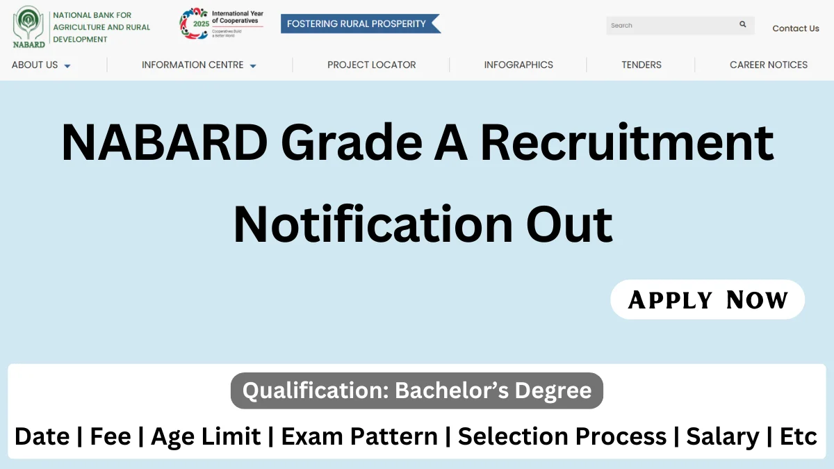 NABARD Grade A Recruitment 2025: Apply For 91 Assistant Manager Posts ...