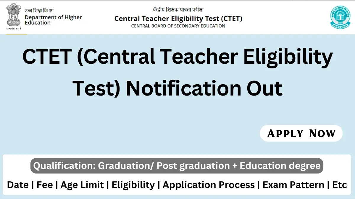 CTET February 2026: Notification, Exam Date, Eligibility, And Apply ...